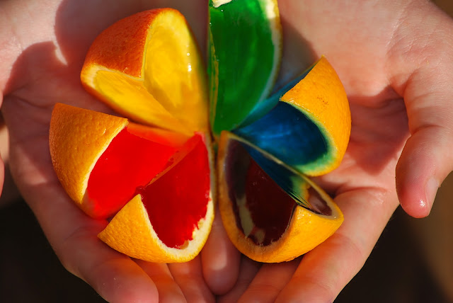 My story in recipes: Rainbow Jello Slices