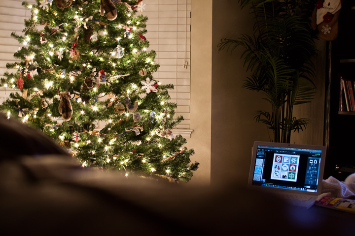 Stamping with Erica: My Digital Studio: Christmas Frameable Art