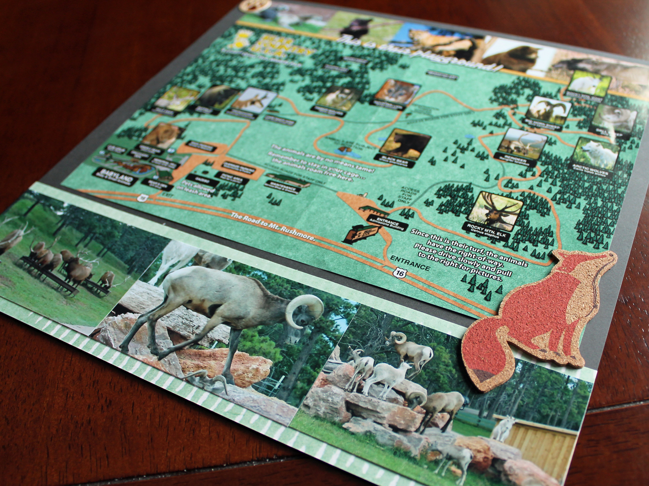 Adventure Scrapbooks: Bear Country USA Scrapbook Page