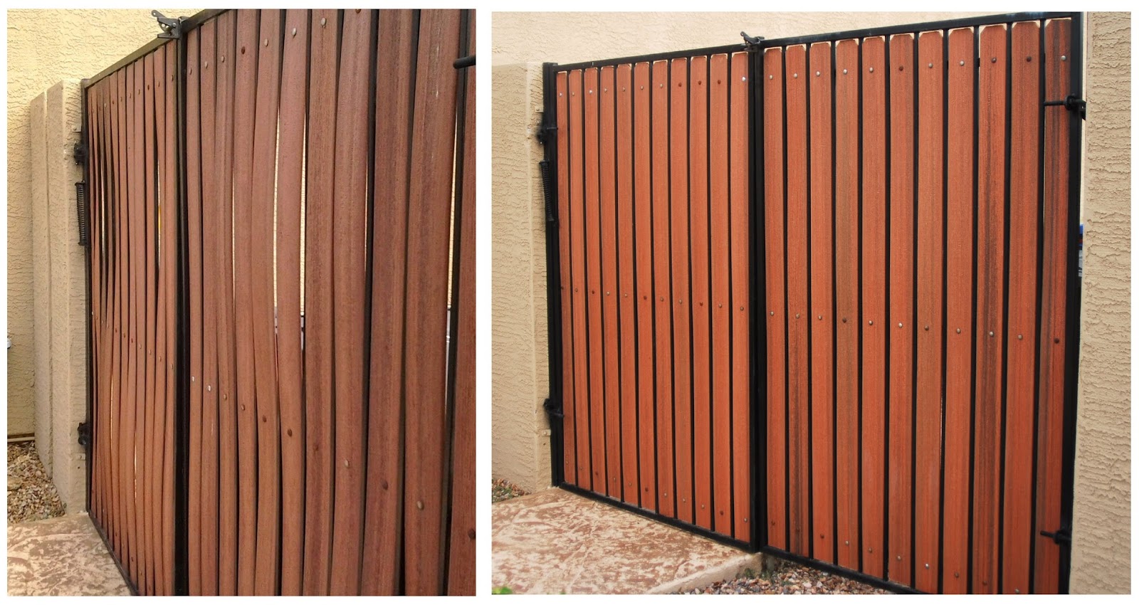 Phoenix Handyman and Wood Restoration: Replacing warped composite gate ...