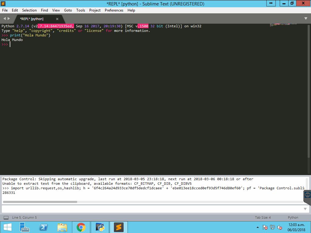 2 - Instalar Sublime text 3 y configurarlo para usar Phyton