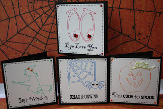 redheaded crafter: Halloween Mini Cards