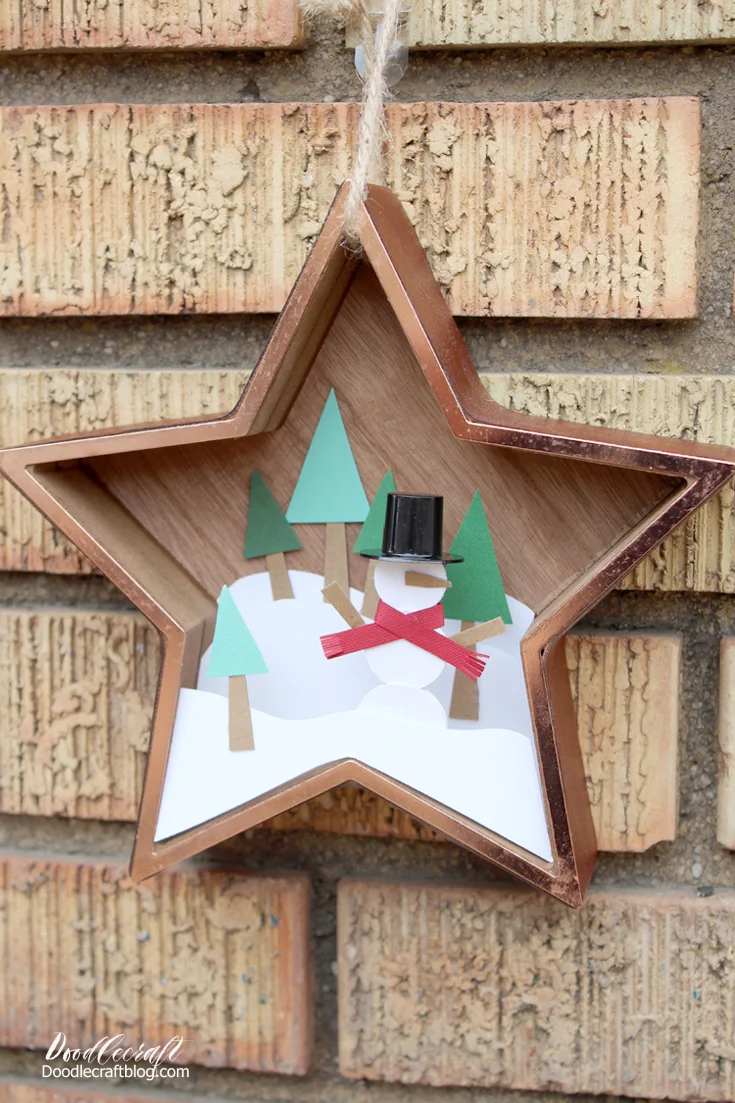 Layered Snowman Winter Scene Paper Craft!