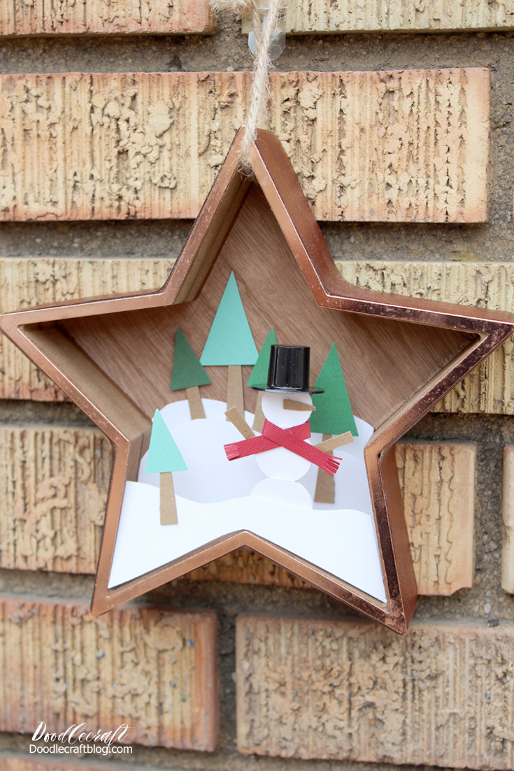 Layered Snowman Winter Scene Paper Craft!