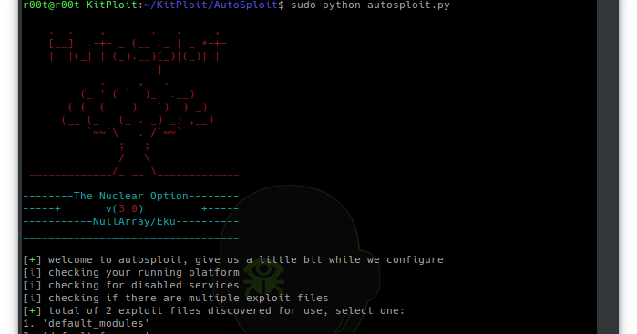 Autosploit V3.0 - Automated Volume Exploiter - mederc