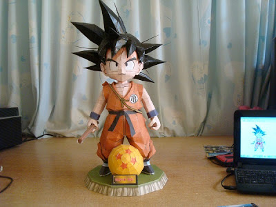 Dragon Ball - Kid Goku Papercraft | Papercraft Paradise | PaperCrafts ...