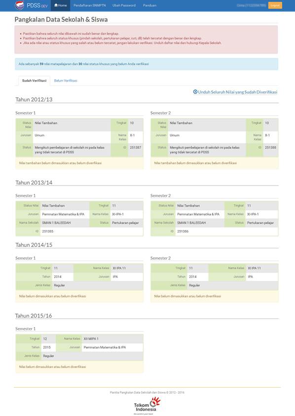 Cara Pengisian dan Verifikasi PDSS SNMPTN - SMK IDHOTUN NASYI'IN