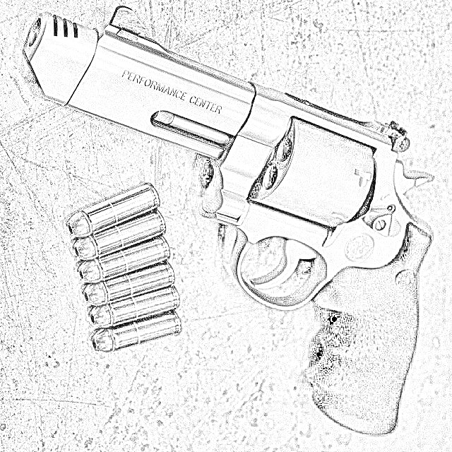 Coloring Pages: Pistols Free Downloadable Coloring Pages