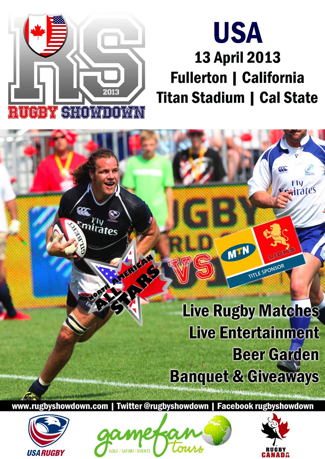 Rugby Match Poster By Affiche Gif