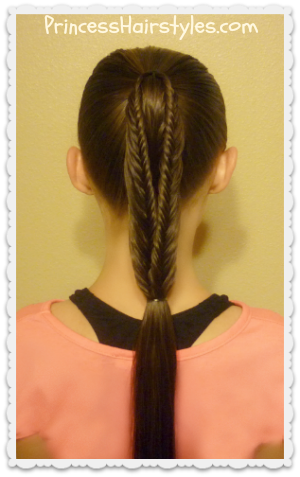 Back To School Hairstyles, Split Fishtail Braid Ponytails | Hairstyles ...