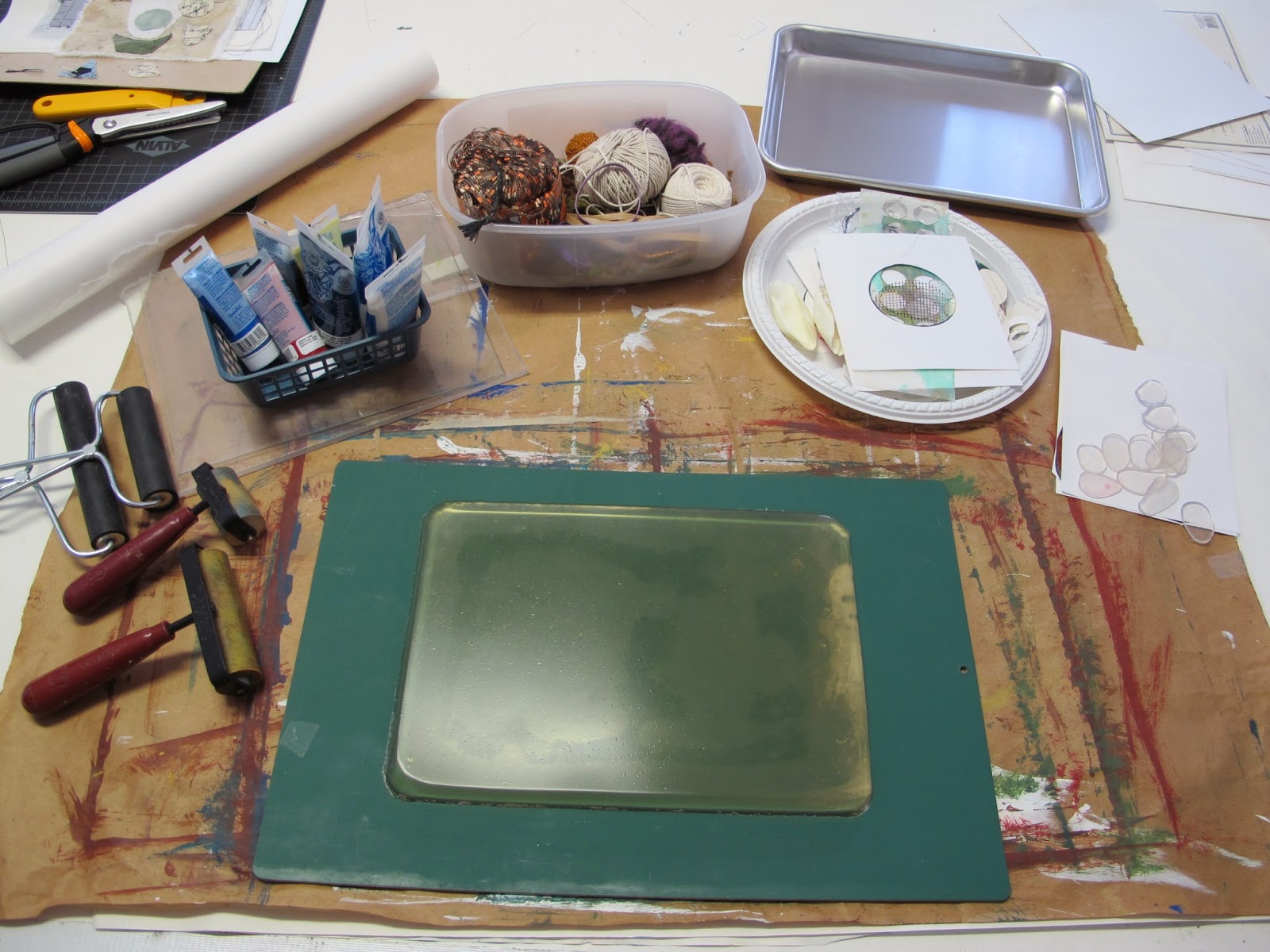 Linda Marcille, Fine Art ~ Crow House Studio: Making Monotypes on a ...