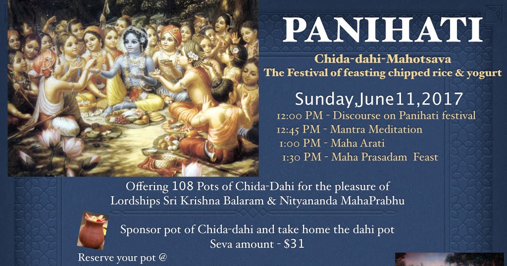 krishna1008: Panihati Festival June 11th (Sunnyvale)