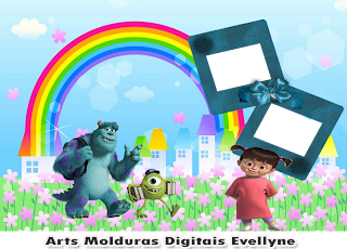 Arts Molduras Digitais Evellyne: Monstro S.A,