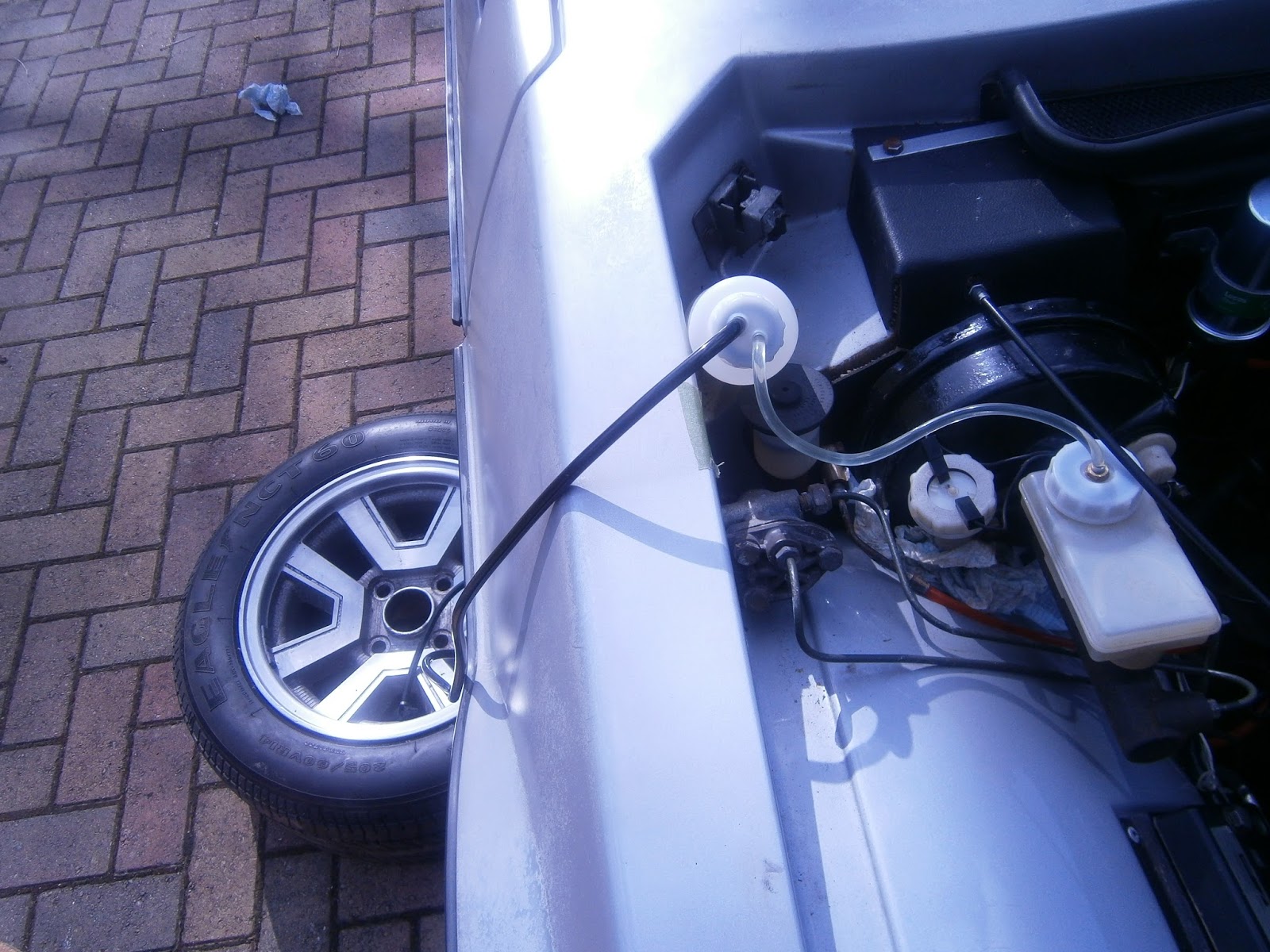 Lotus Excel Restoration: Getting towards the end? Bleed brakes, refit ...