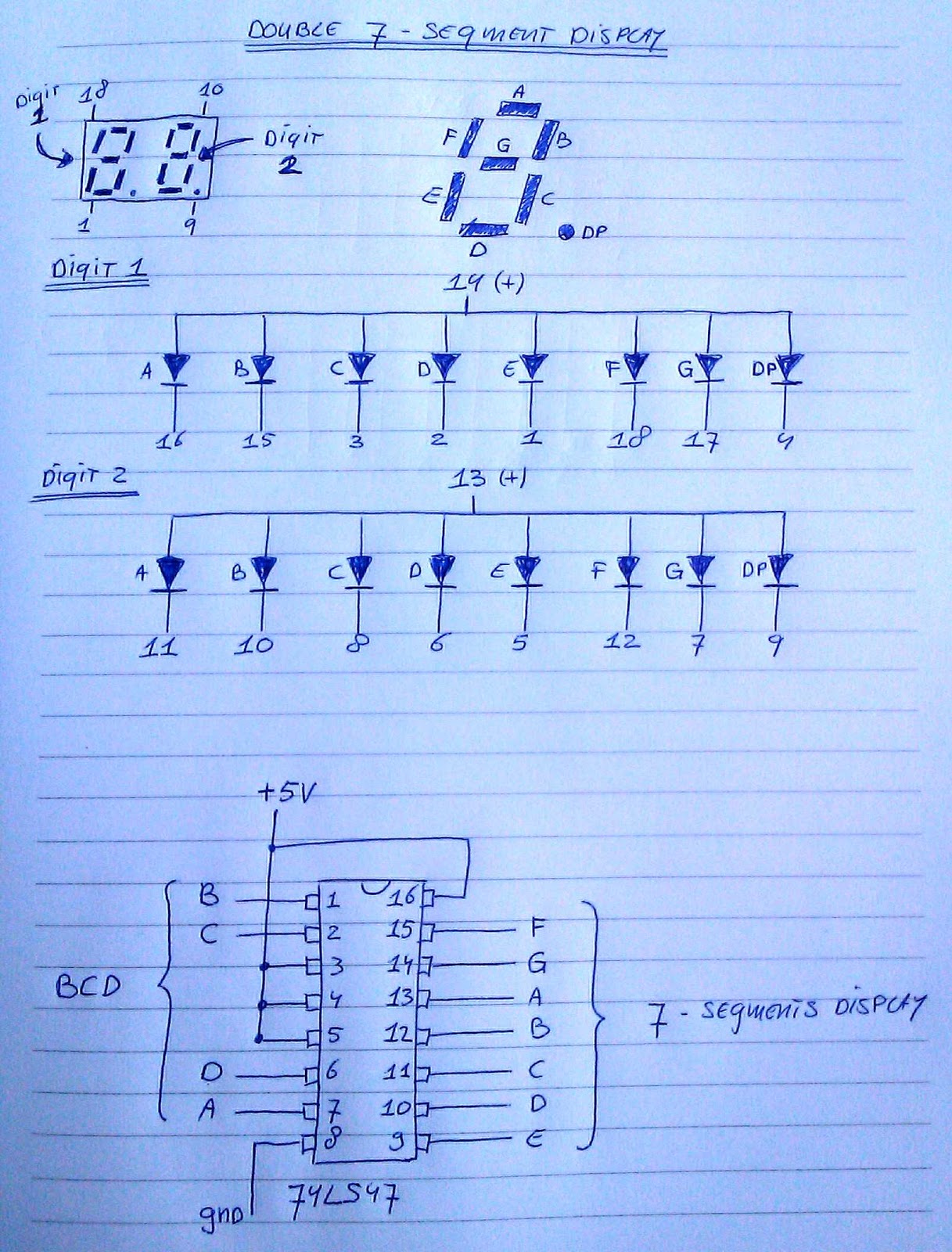 Het Arduino - de Lange Programma: Arduino - Experiment 3b - BCD naar 7 ...