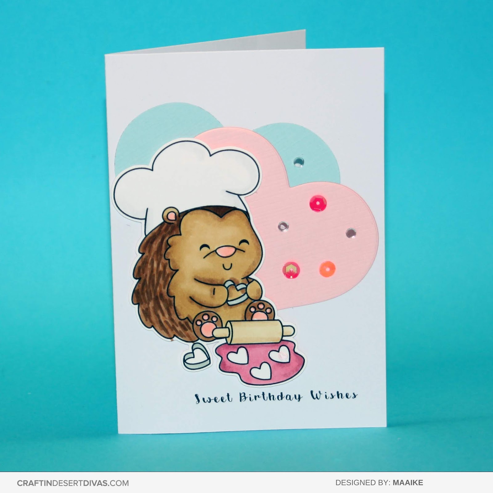 Cards by Maaike: Craftin Desert Divas Delicious Wishes release card #4