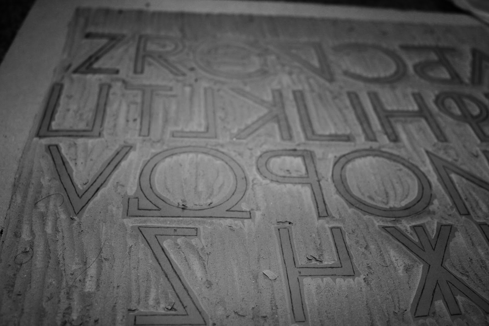 N I C K B O O T O N: Linocut Alphabet