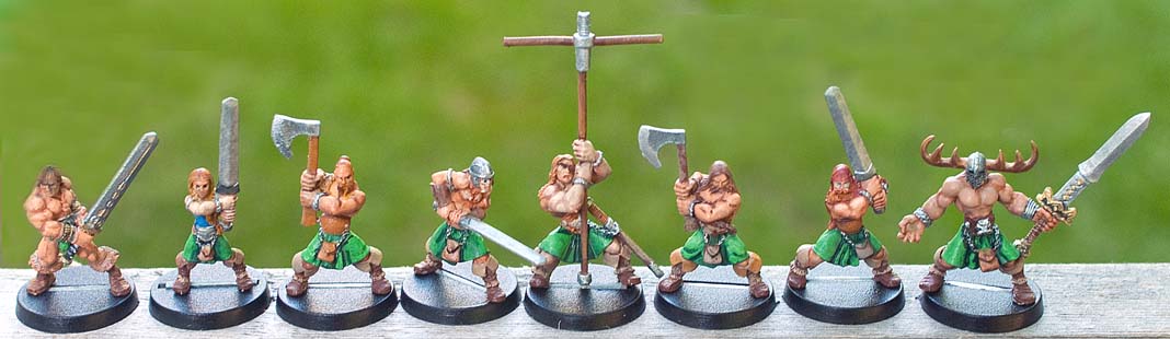 Gael Ridire/Irish Knight: First Celtos figures painted