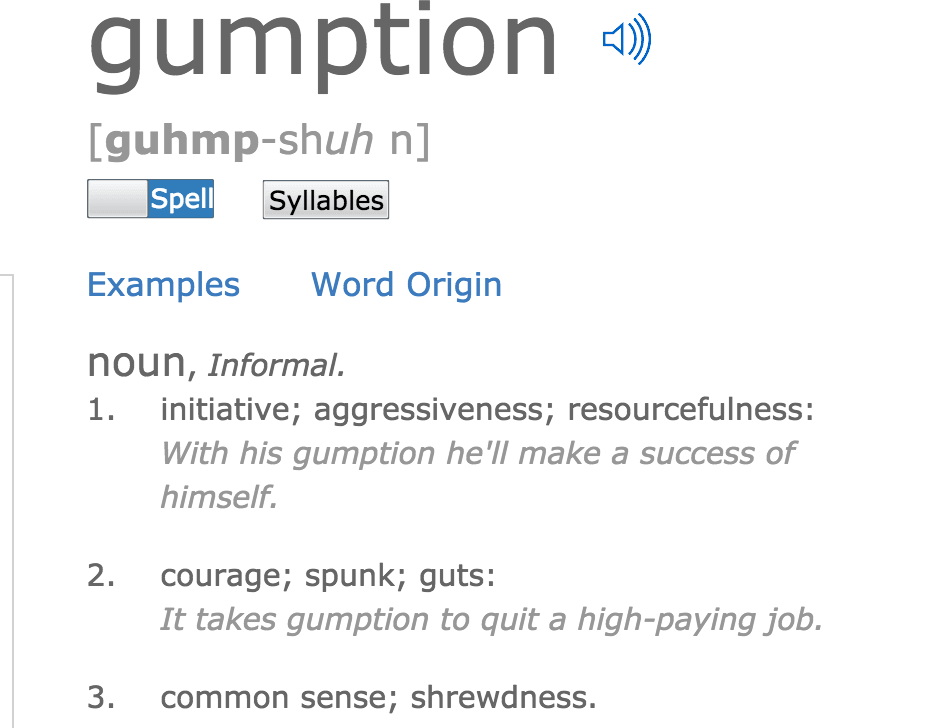 Grace Has Gumption