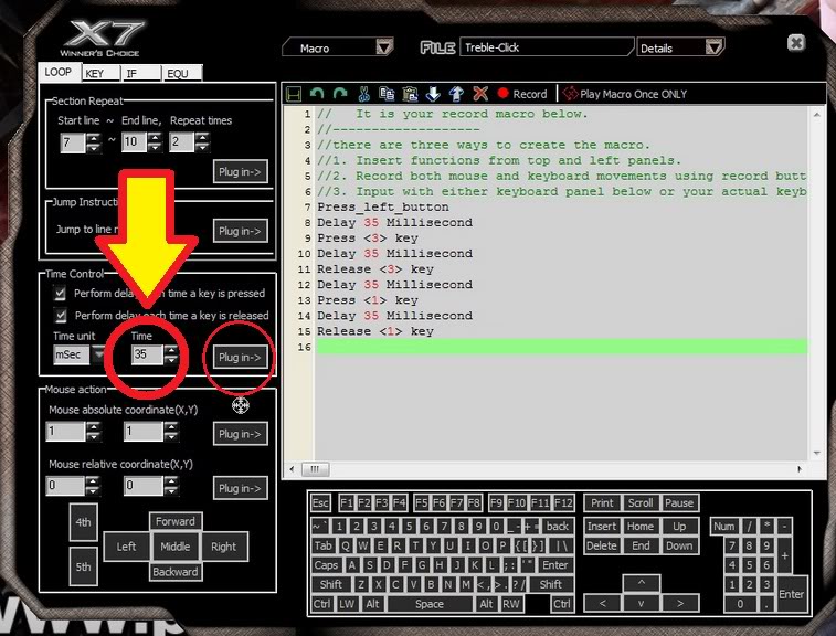 Cara Setting Mouse Macro Gaming: Setting Mouse Macro A4Tech X7