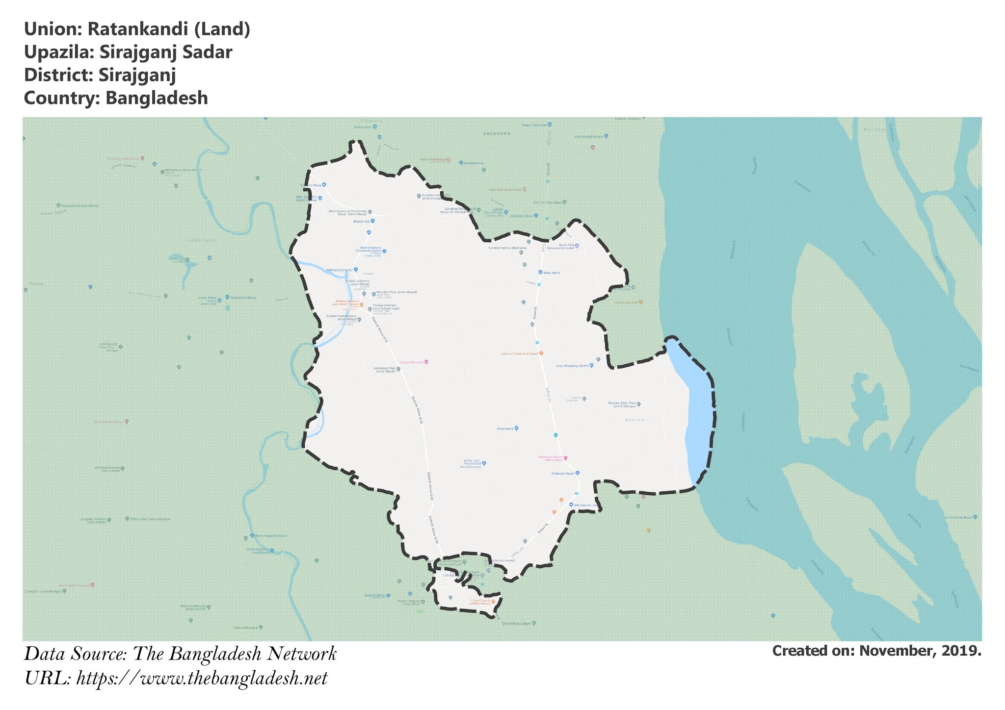 Ratankandi Union, Sirajganj