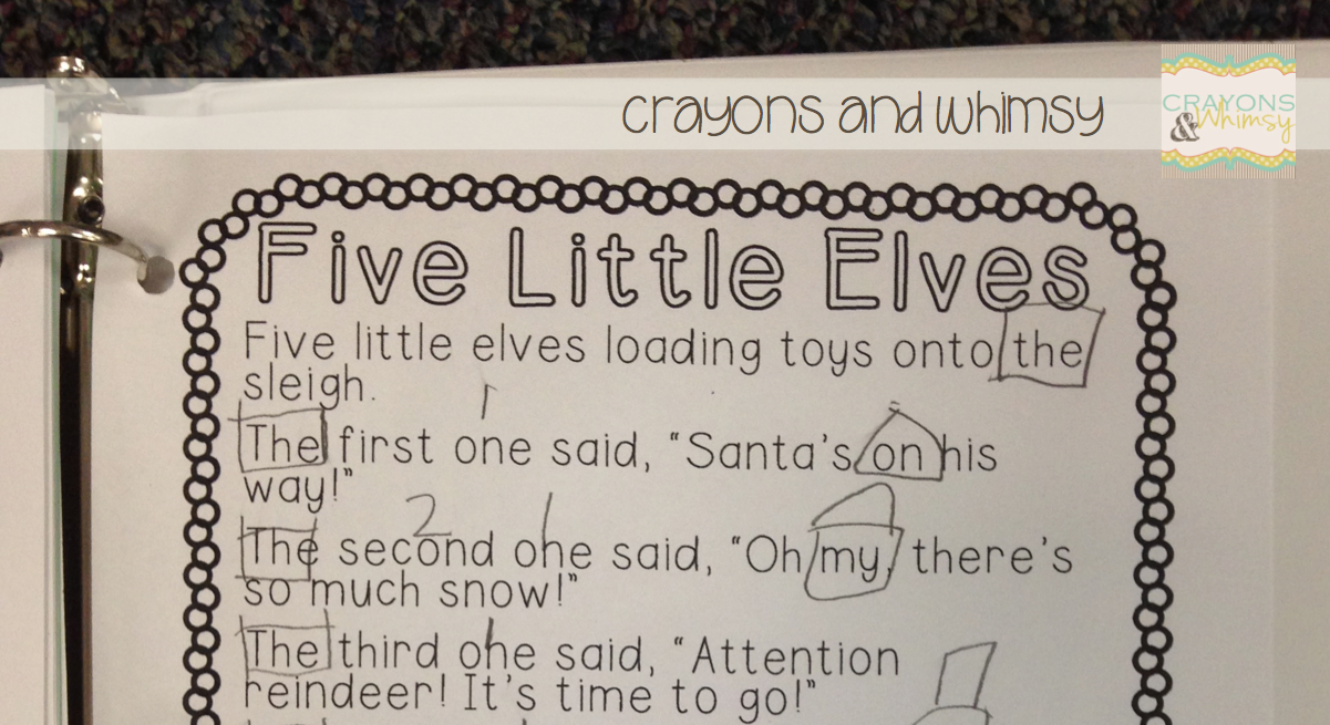 Five Little Elves - Crayons and Whimsy