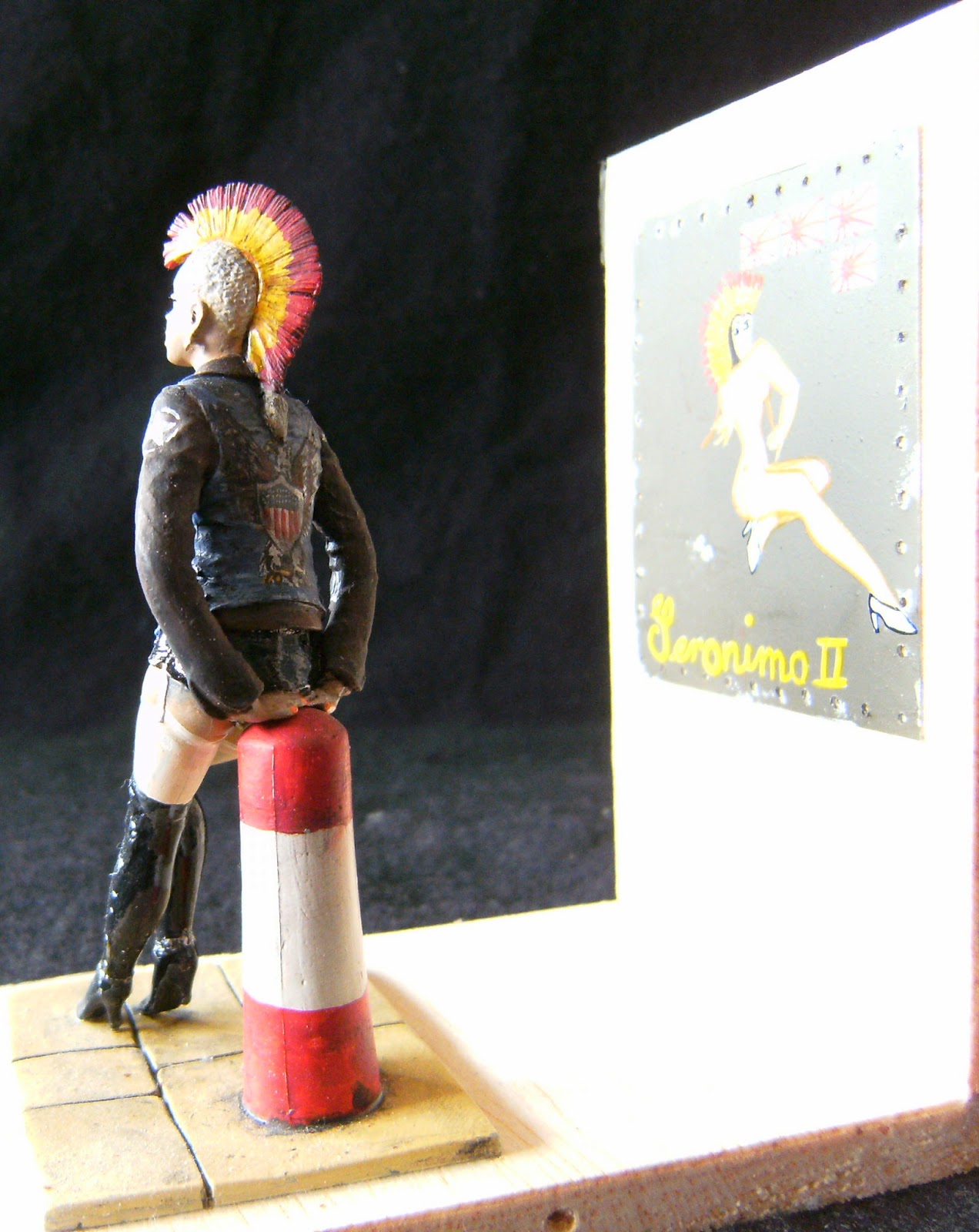 Happyscale-Modellbau: Female Punk - metal 10cm