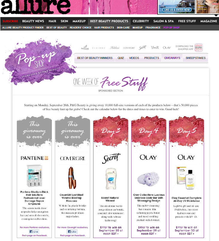 Barbara's Beat: P&G Beauty is giving away 10,000 free full-sized items ...