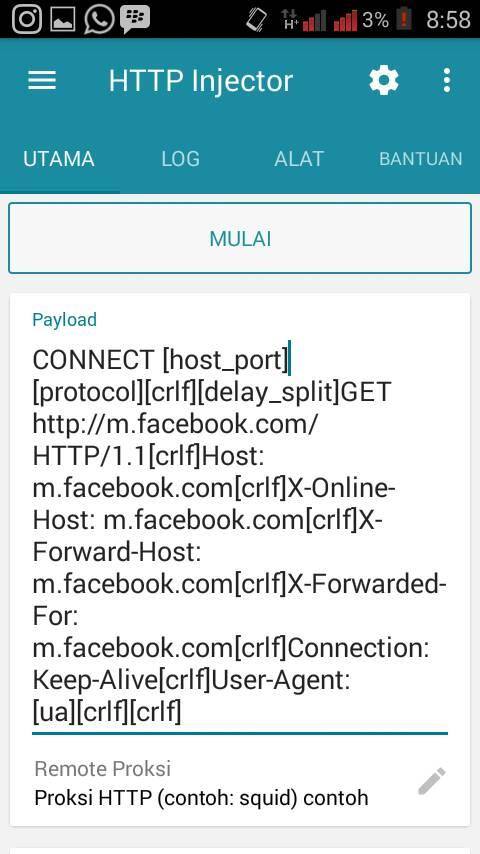 Cara Membuat Config HTTP Injector Di Android Mudah Dan Langsung Konek ...