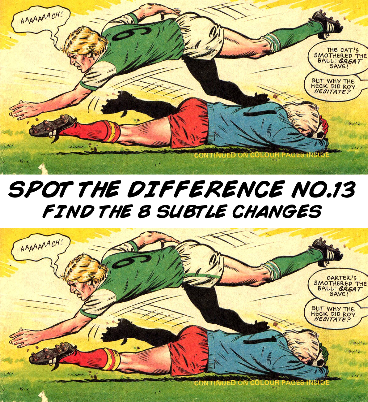 Roy of the Rovers - New Stories: Spot the Difference - Competition!
