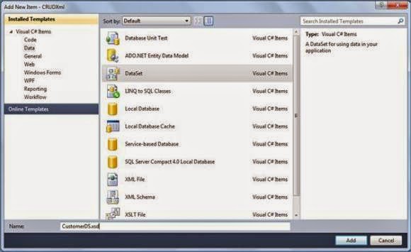Rohit Kesharwani: CRUD Operation using XSD Dataset in C# Rohit Kesharwani: CRUD Operation using XSD Dataset in C#