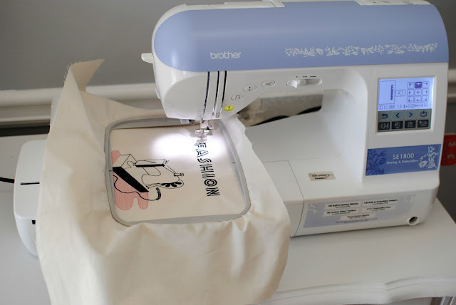 Trash To Couture: DIY Embroidered Sewing Machine Cover