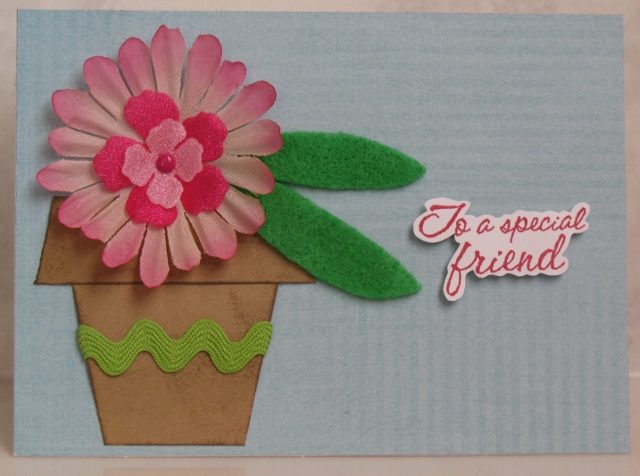 Scrappin' Becky B.: Simple Flower Pot Card Tutorial