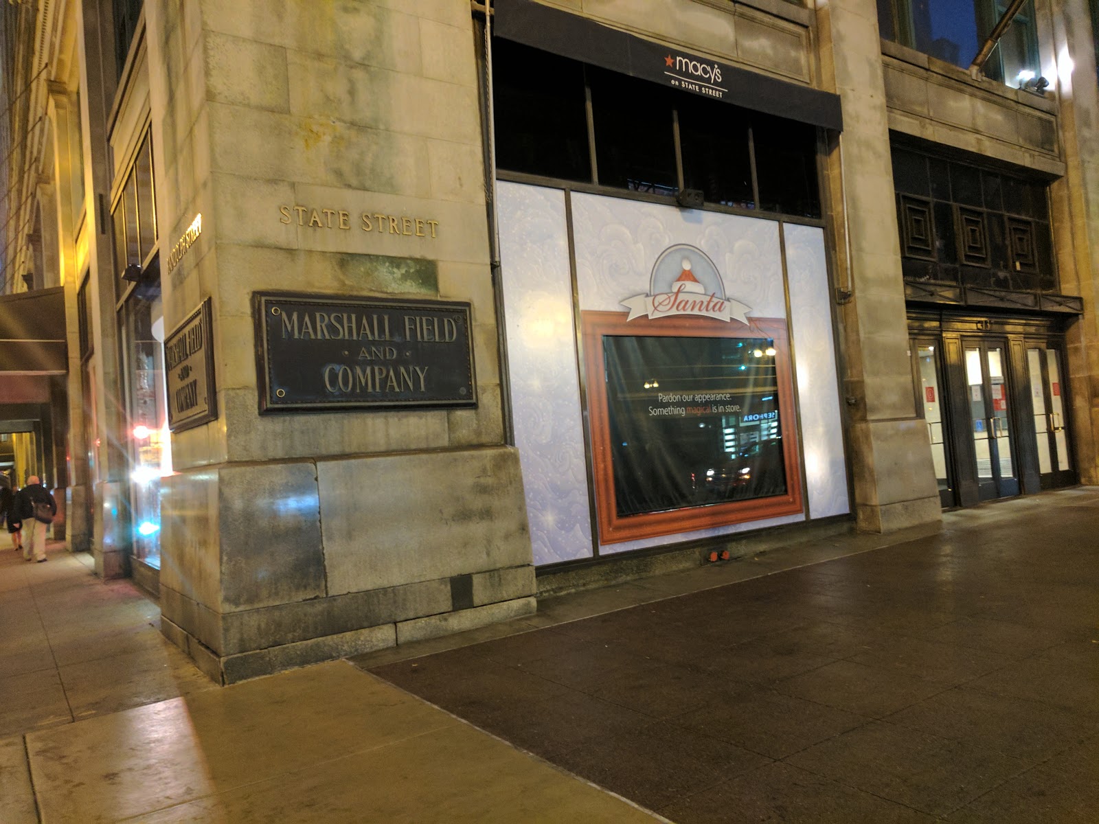 Marshall Field's Christmas State Street Windows Getting Ready