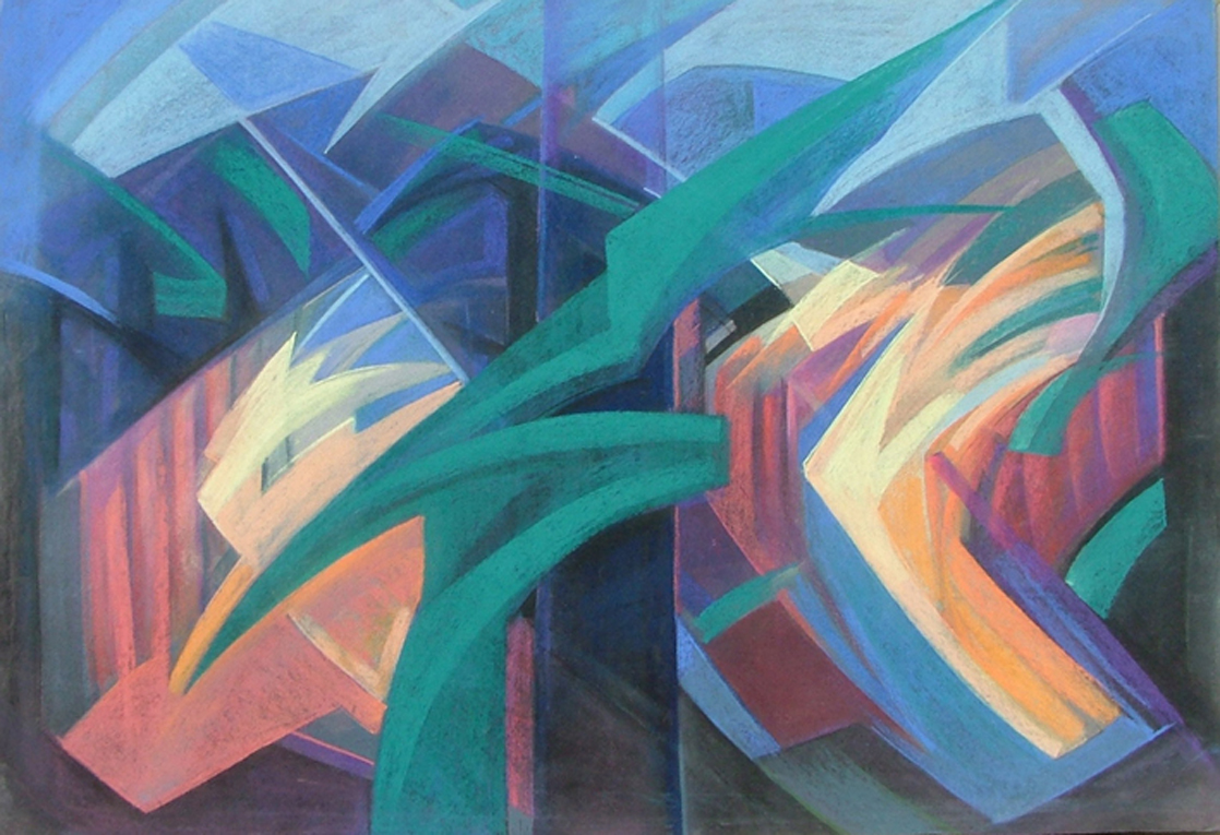 Artist Mirjana Krstevska: ORIGINAL ABSTRACT SOFT PASTEL PAINTINGS