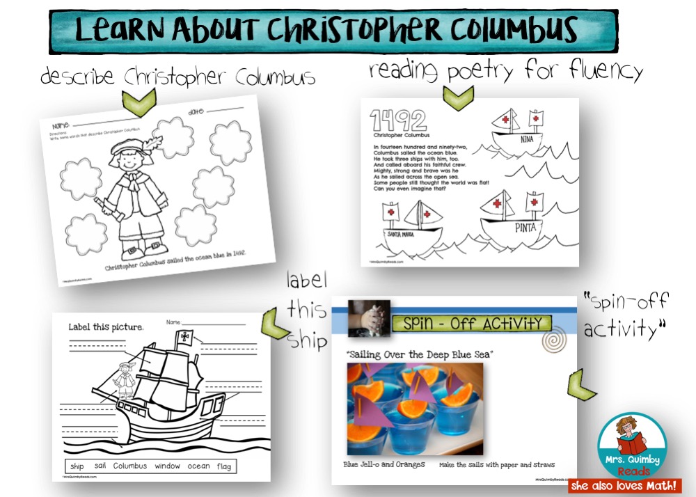 MrsQuimbyReads | Teaching Resources: 6 Christopher Columbus Activities ...