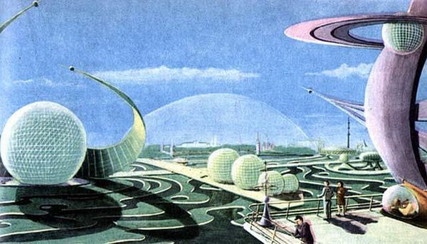 Retrofuturism - Design and Art : Retrofuturistic City and Architecture