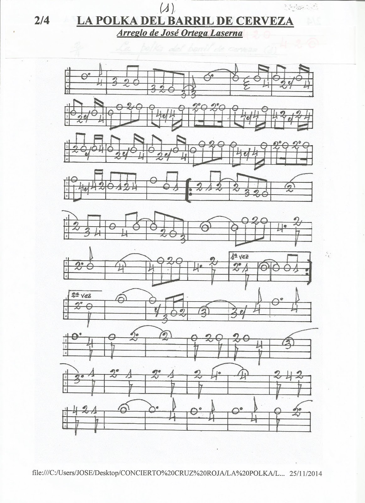 PARTITURAS EN CIFRA PARA BANDURRIA Y LAÚD DE JOSÉ ORTEGA LASERNA ...