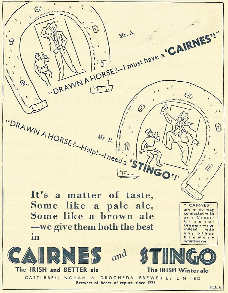 {Irish}Beer{History}FoodTravel: Beer History: Cairnes' Irish Stingo Ale ...