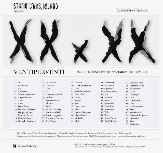Street Art Attack ::..: XX x XX ventiperventi @ Studio d'Ars Milano
