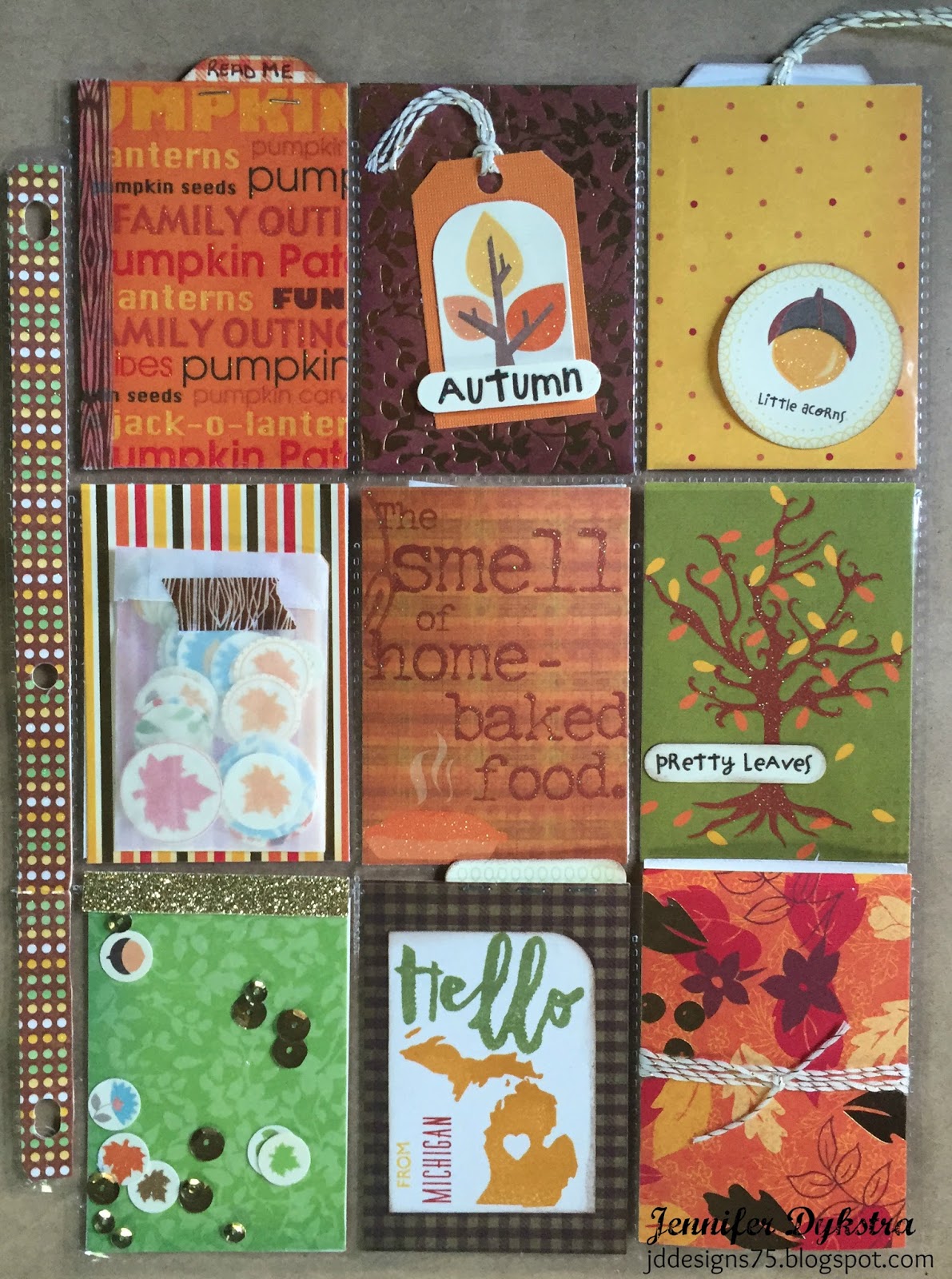 jd designs: Welcome Autumn Pocket Letter