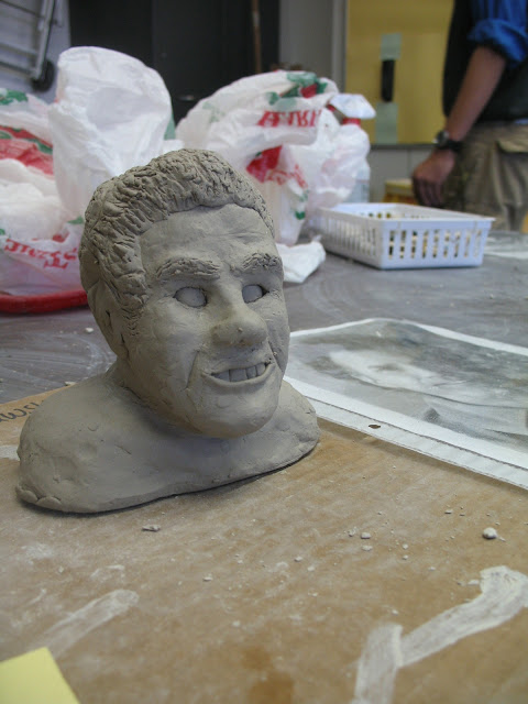 Lane Tech Art Studio : Clay Busts of Famous People