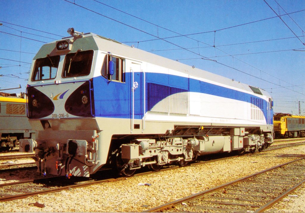 Rails sense fronteres: Locomotores dièsel, sèrie 319.3 de Renfe