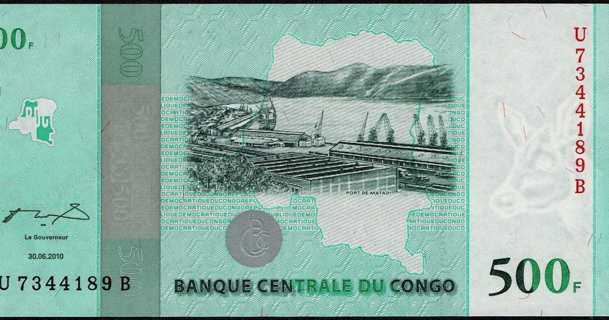Congo Democratic Republic 500 Congolese francs 2010 Commemorative ...