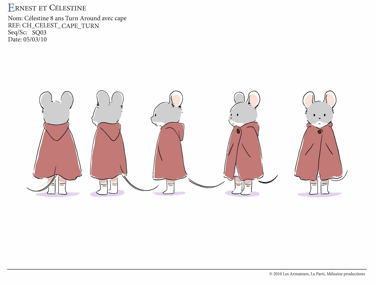 Living Lines Library: Ernest et Célestine (2012) - Character Design
