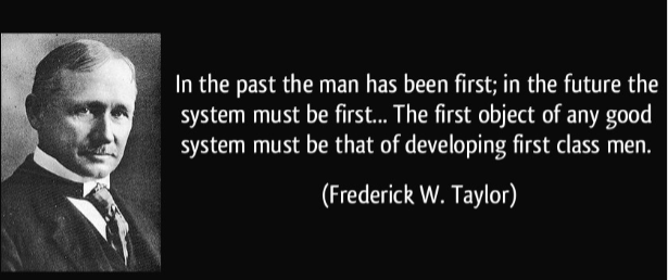 The 4th Industrial Revolution: Modern Management Theory: Frederick Taylor