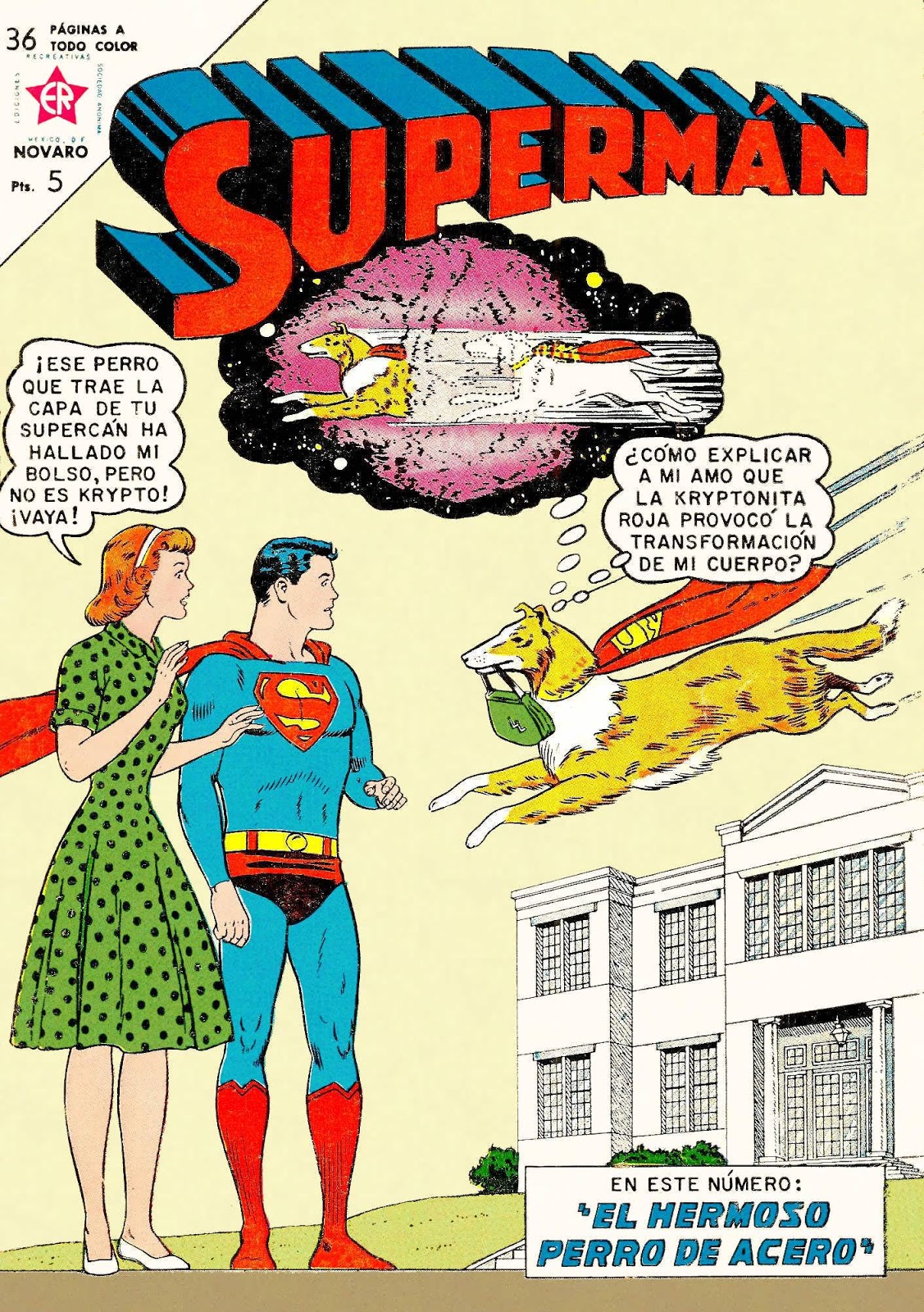 PERROS Y GATOS FAMOSOS: HISTORIETAS DE KRYPTO EL SUPERCAN PERRO DE SUPERMAN