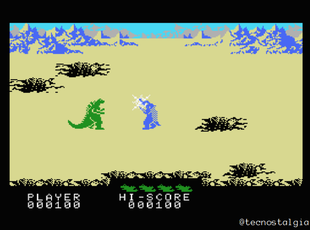 8 Bits Wiki: The Godzilla VS 3 Major Monsters Bandai 1984 (MSX)