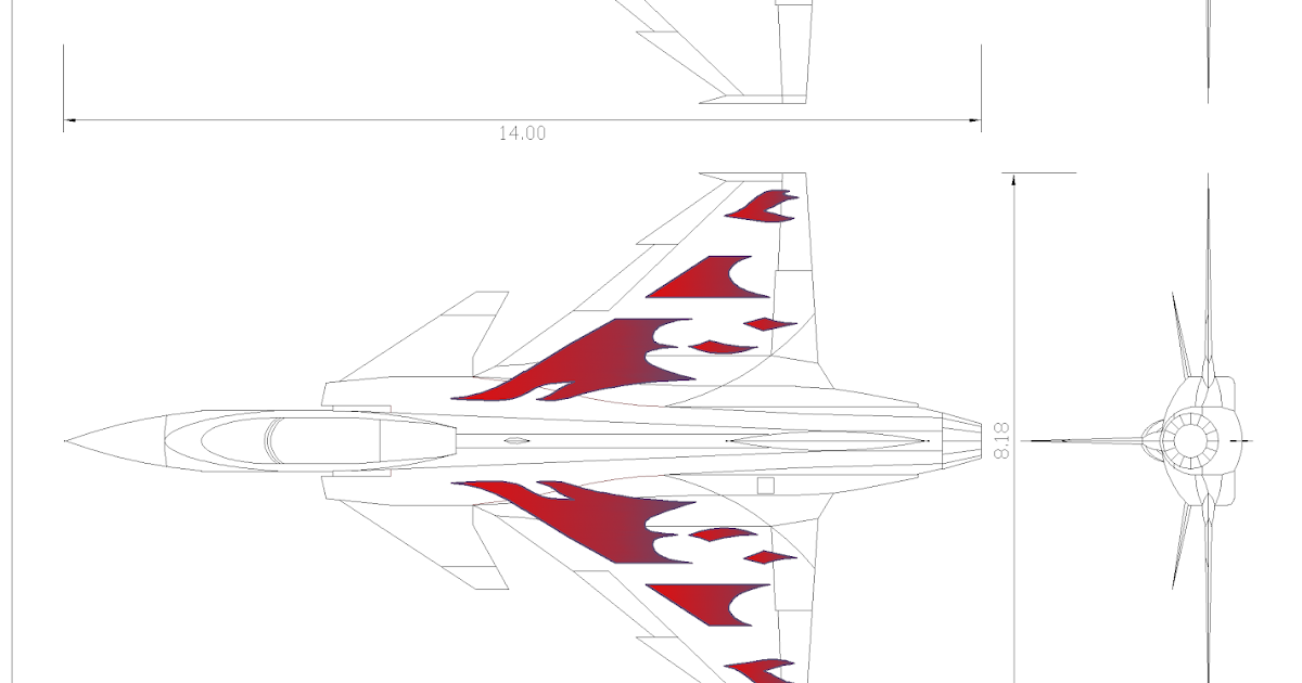 Ace Combat Model - Drawings: J-39 Gripen