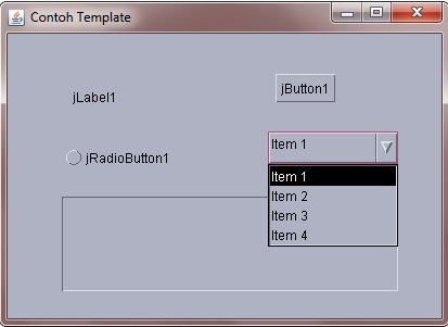 Mengubah Template Java Swing GUI - Smile :)